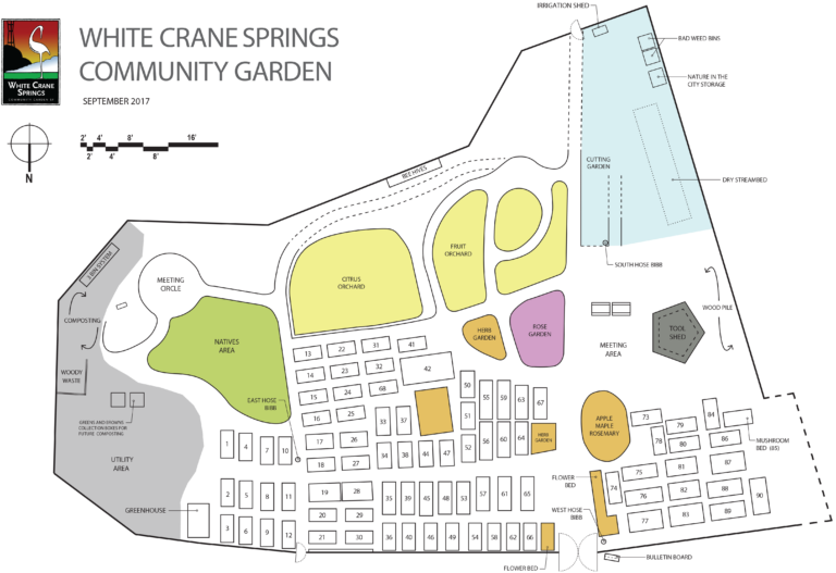 Plot Map – White Crane Springs Community Garden